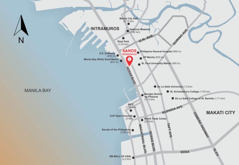 Location - Sands Residences by SMDC